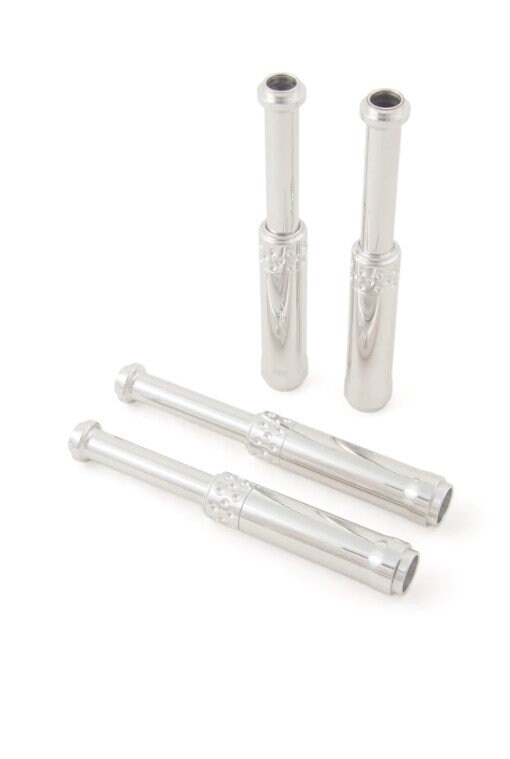 Billet Pushrod Tube Covers Twin Cam Engines/ Black or Polished Finish ...
