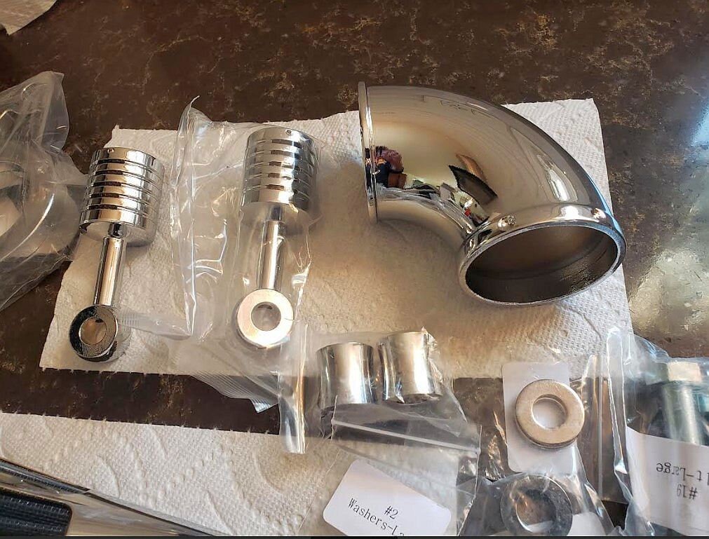 Mikuni Chrome Velocity Stack Kit With the Oil Cans , Complete Kit ...