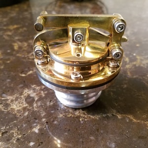 Thread in Brass Gas Cap for Hot Rods or Custom Built | Etsy