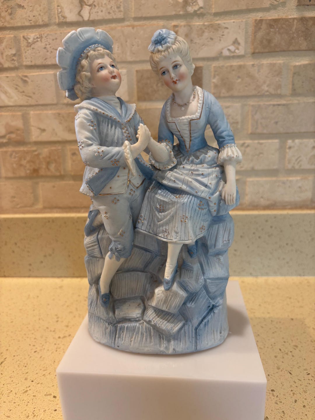 Bisque Porcelain Man and Woman Vintage Figurine - Etsy