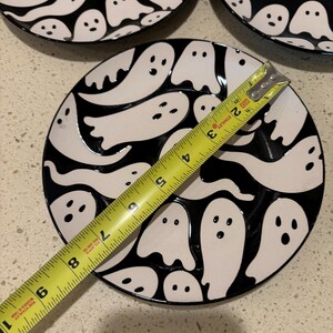 Elum Home Halloween WHITE GHOST Appetizer/ Salad Plate Set of 4 - NEW ...