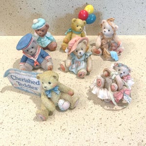 Set of 7 Assortment of Cherished Teddies - Etsy