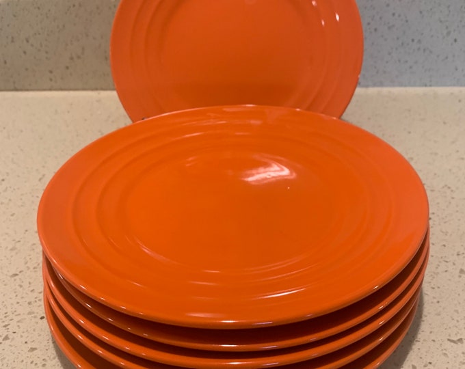 Rachel Ray Orange Double Salad Plates Sold in Sets of 3 - Etsy