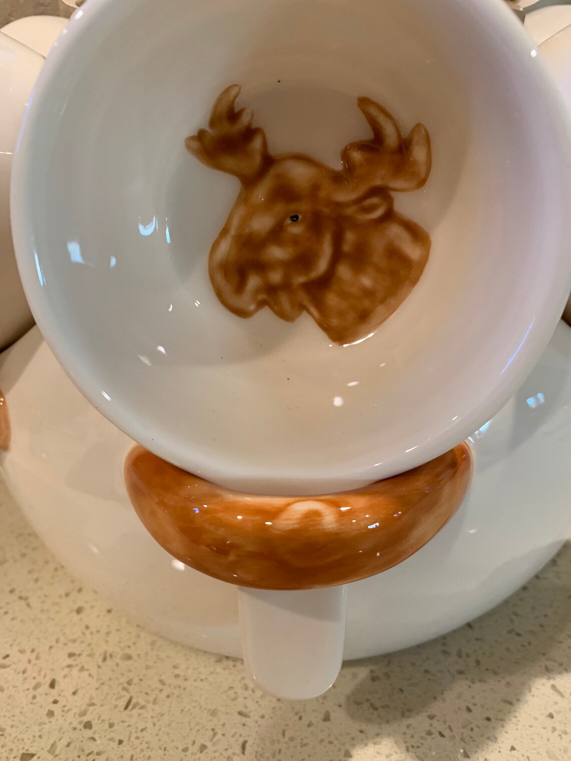 Rare 1995 Storyteller Art Bear With Fish Soup/chili Tureen and Bowls ...