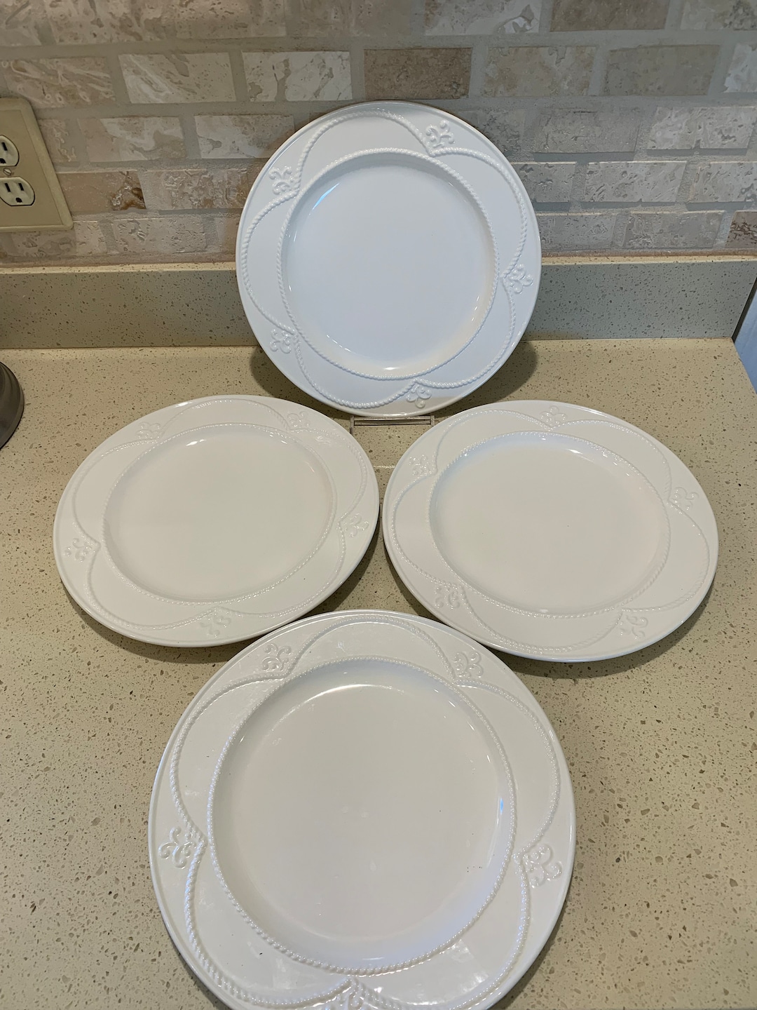 Princess House Marbella Dinner Plates Discontinued Set of 4 - Etsy