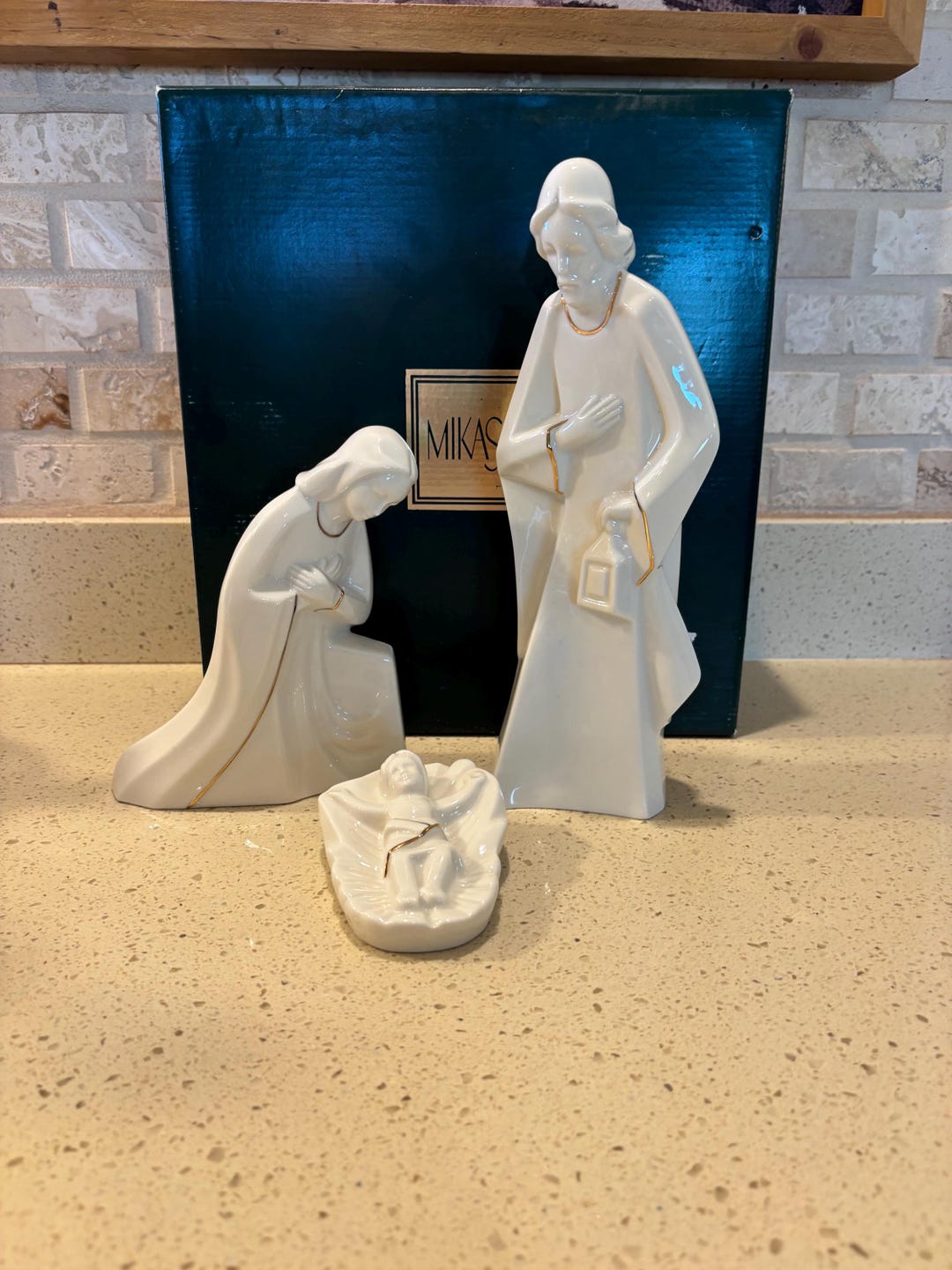 Mikasa White Porcelain 3 Piece Minimalist Holy Night Nativity Set - Etsy
