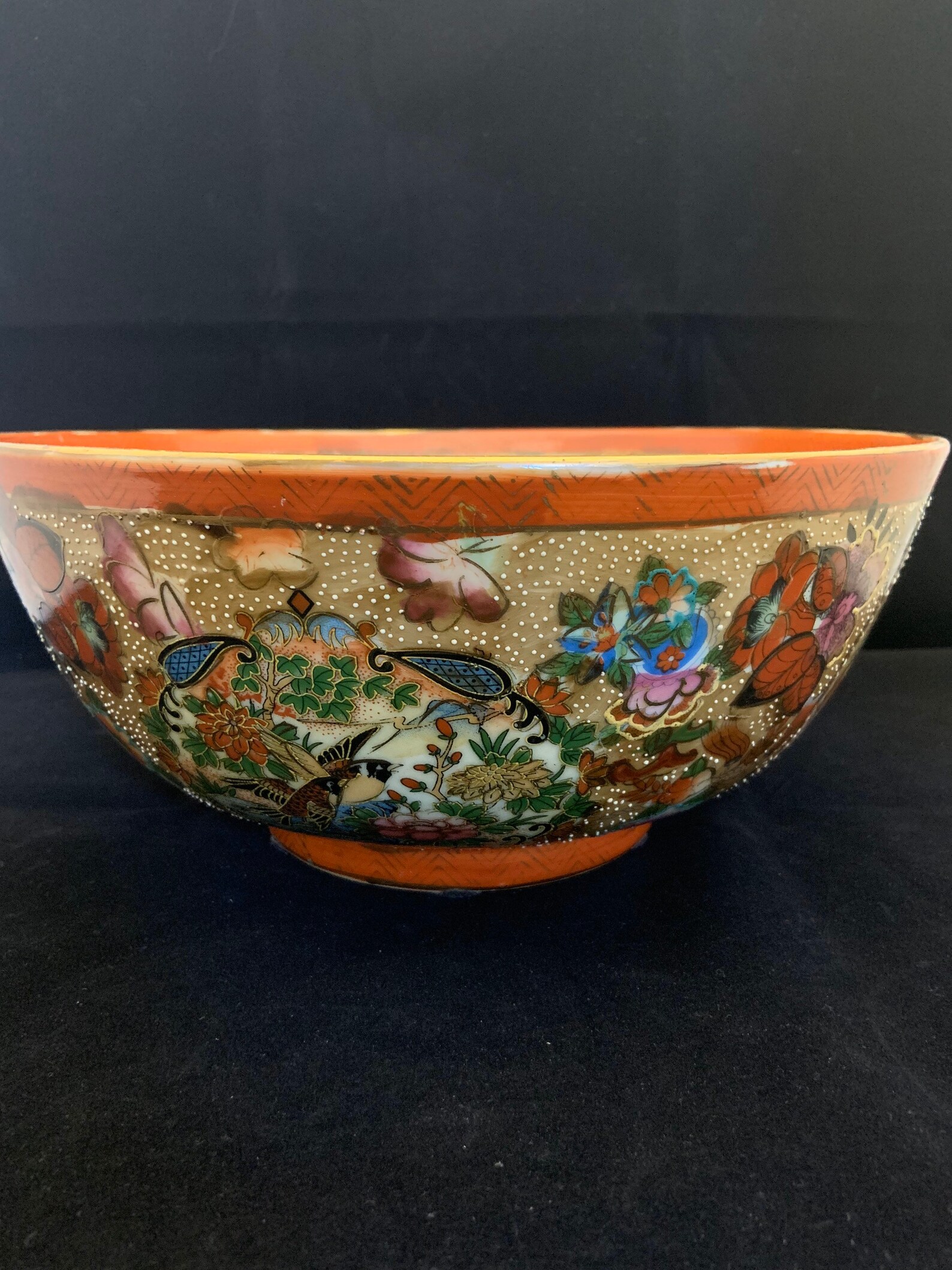 Asian Hand Painted Bowl - Etsy
