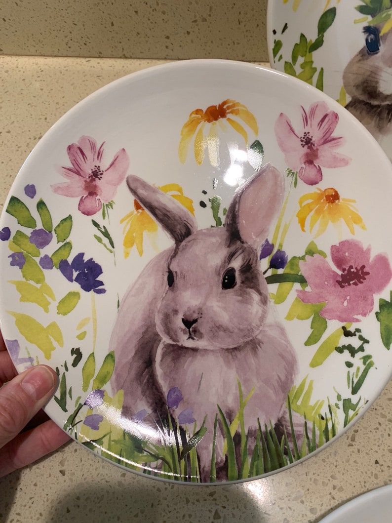New Set 4 Prima Design Floral Spring Easter Bunny Rabbit 8.5 - Etsy