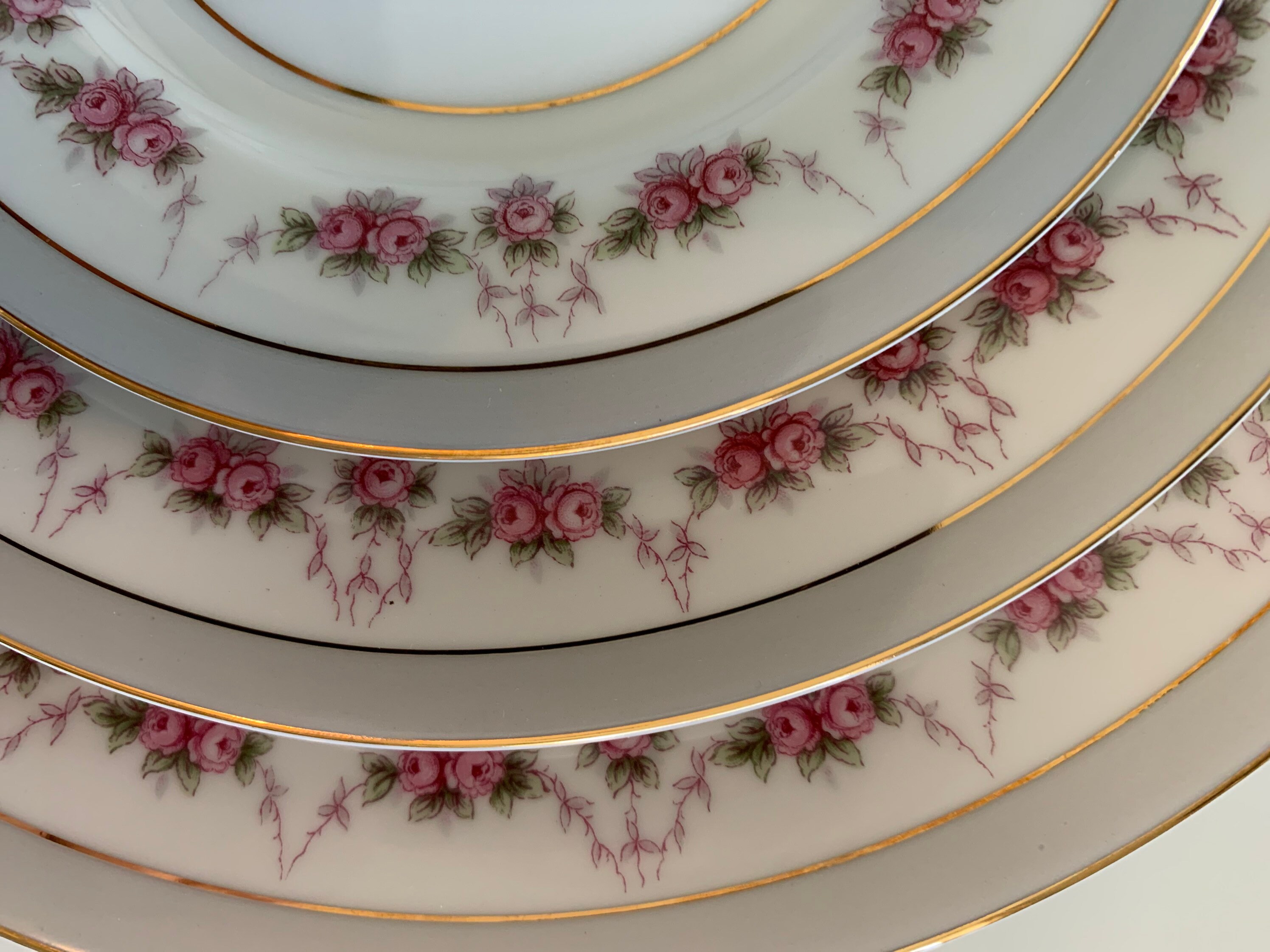 Noritake Pink Roses China 5 Piece Place Setting - Etsy