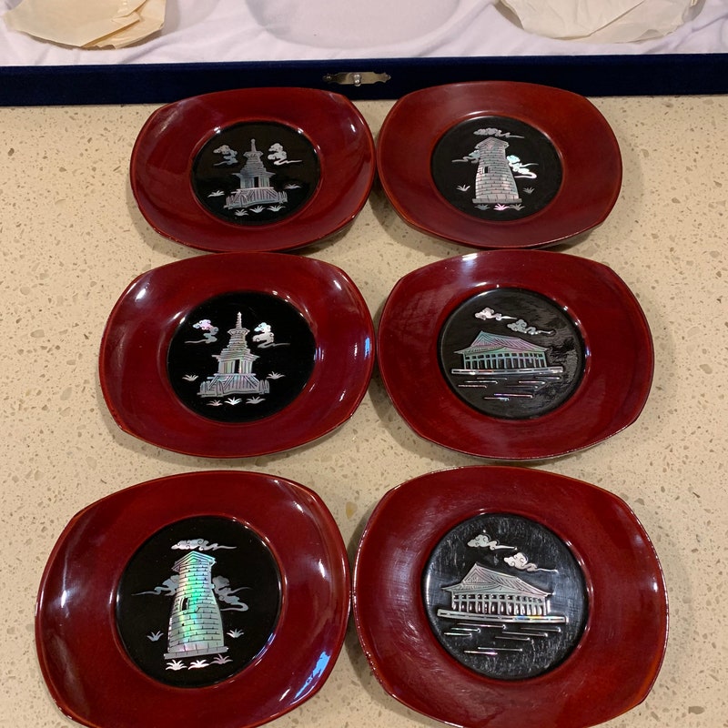 Lacquer Coasters - Etsy