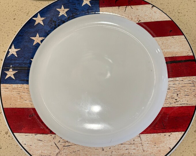 Sakura Warren Kimble Colonial American Flag Dinner Plates Set of 3 - Etsy