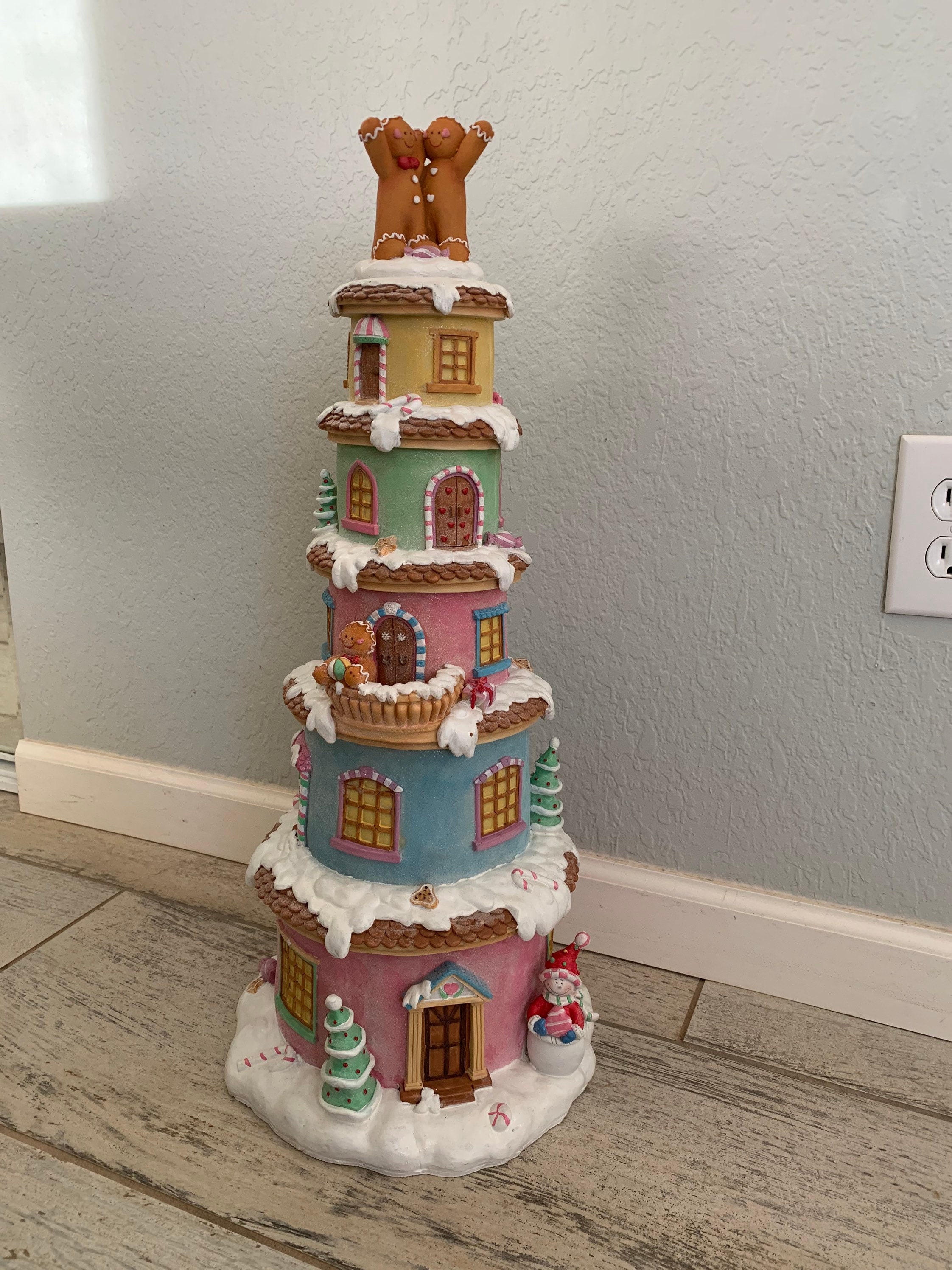 Adorable Pastel Gingerbread House Tower 26 Inches Tall - Etsy