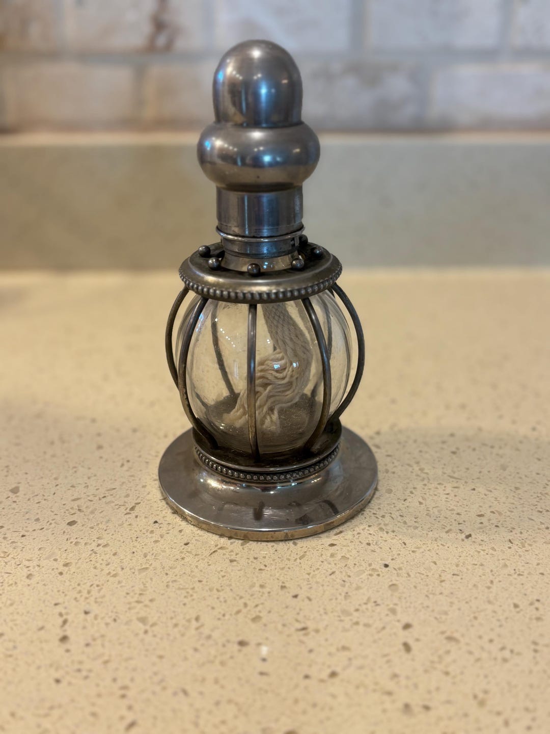 Antique Alcohol Lamp, Glass Alcohol Burner, Metal and Glass Vintage - Etsy