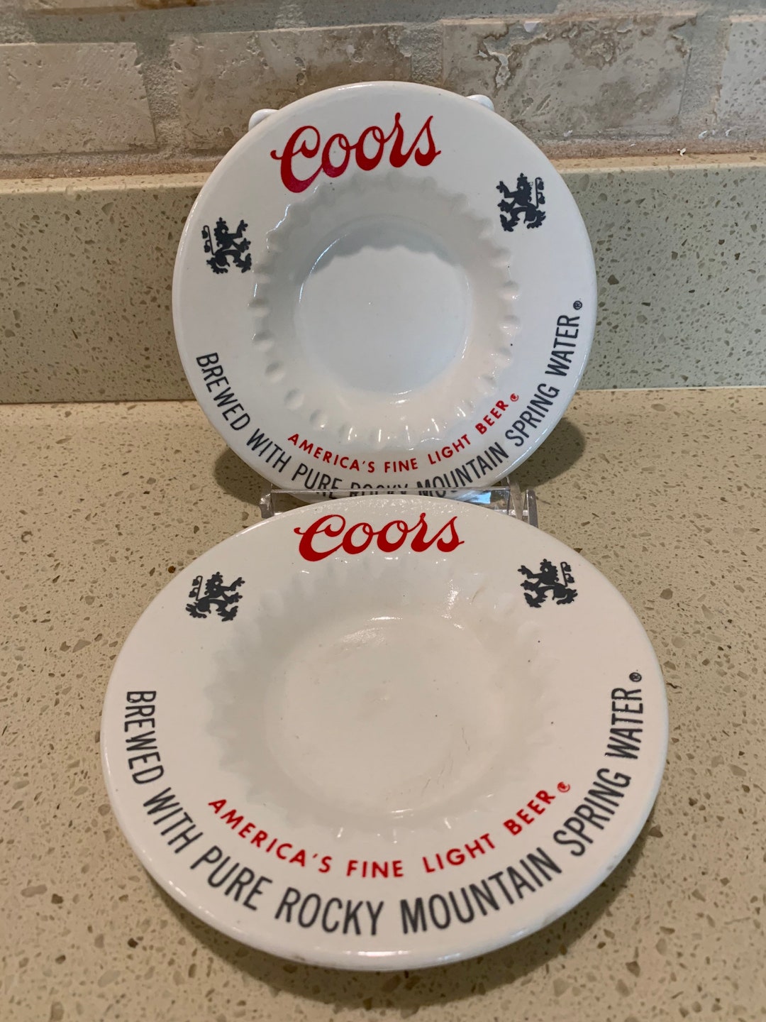 Vintage Porcelain Coors Ashtray Brewed With Pure Rocky Mountain Spring ...