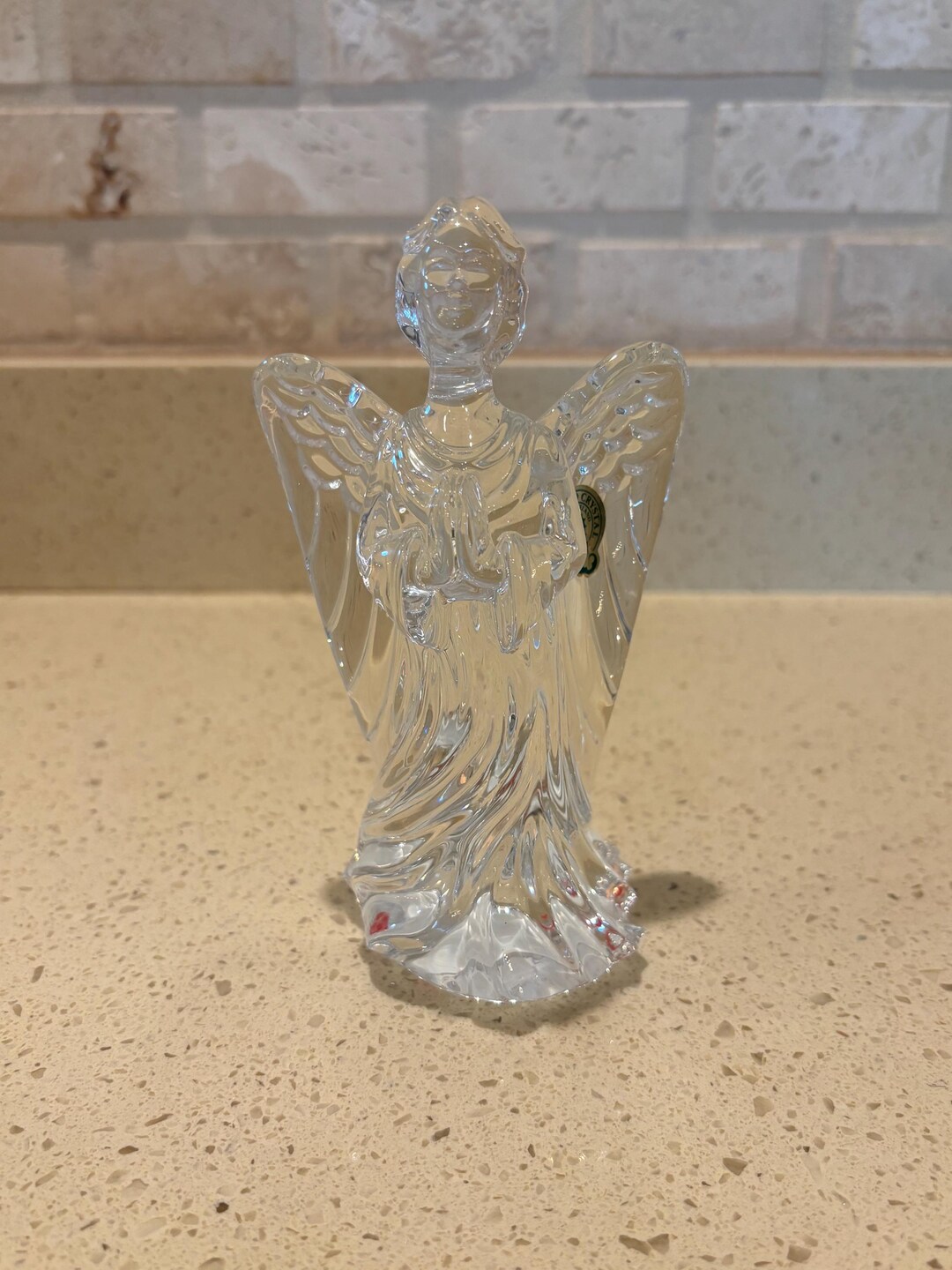 Waterford Crystal Angel Paperweight Clear Glass Praying Angel ...