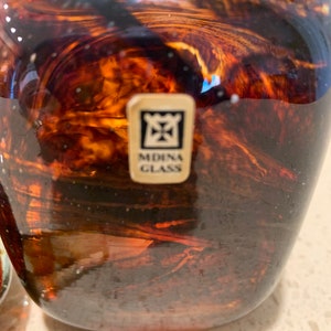 Mdina Glass Bottle With Stopper Glass 1960s Vintage - Etsy