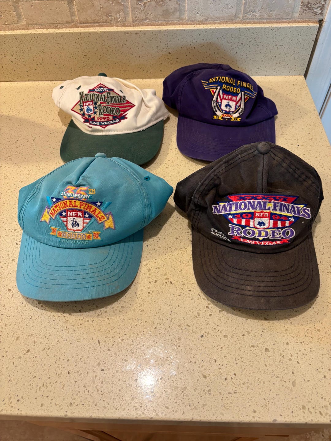 Vintage Authentic NFR Rodeo Baseball Hats Set of 4 - Etsy