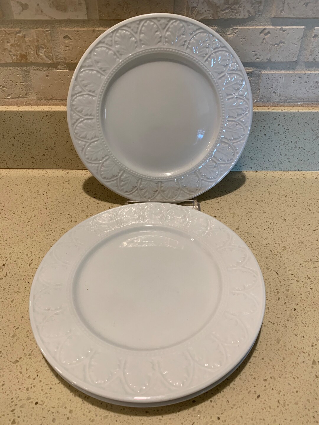 Coventry PARTHENON Salad Plates Set of 3 Porcelain White - Etsy