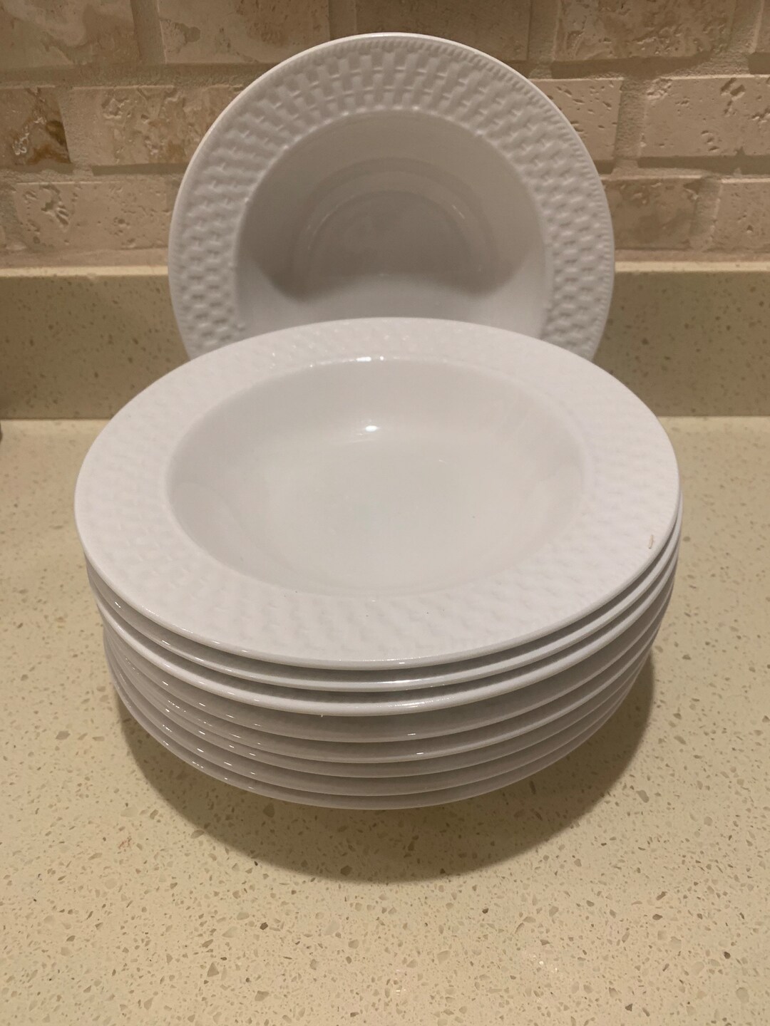 Oneida Wicker Wide Rim Soup Salad Bowls Set of 4 - Etsy