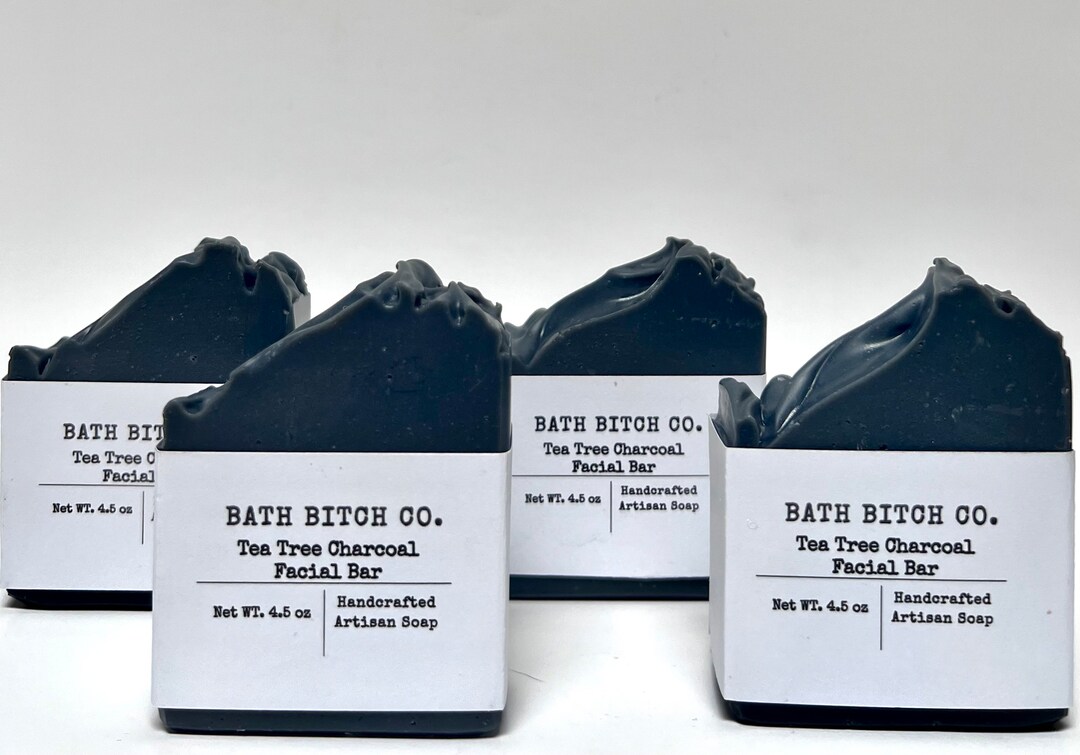 Tea Tree / Activated Charcoal Facial Cleansing Bar. Handmade ...