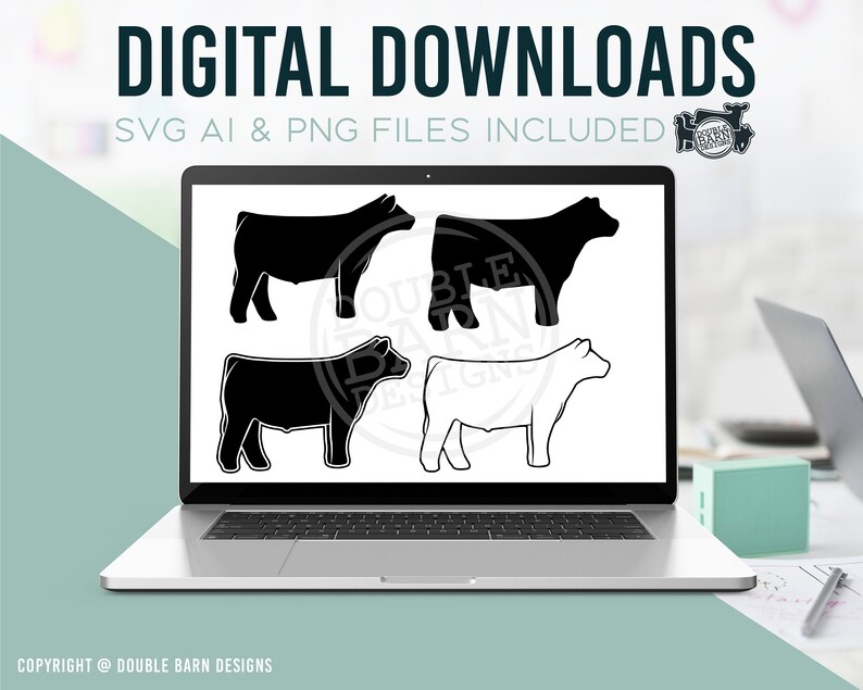 NEW Show Steer Profile Designs Bundle of Digital | Etsy