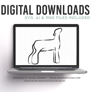 Line Style Lamb Design | Show Lamb Design | Market Lamb Design | 4-H ...