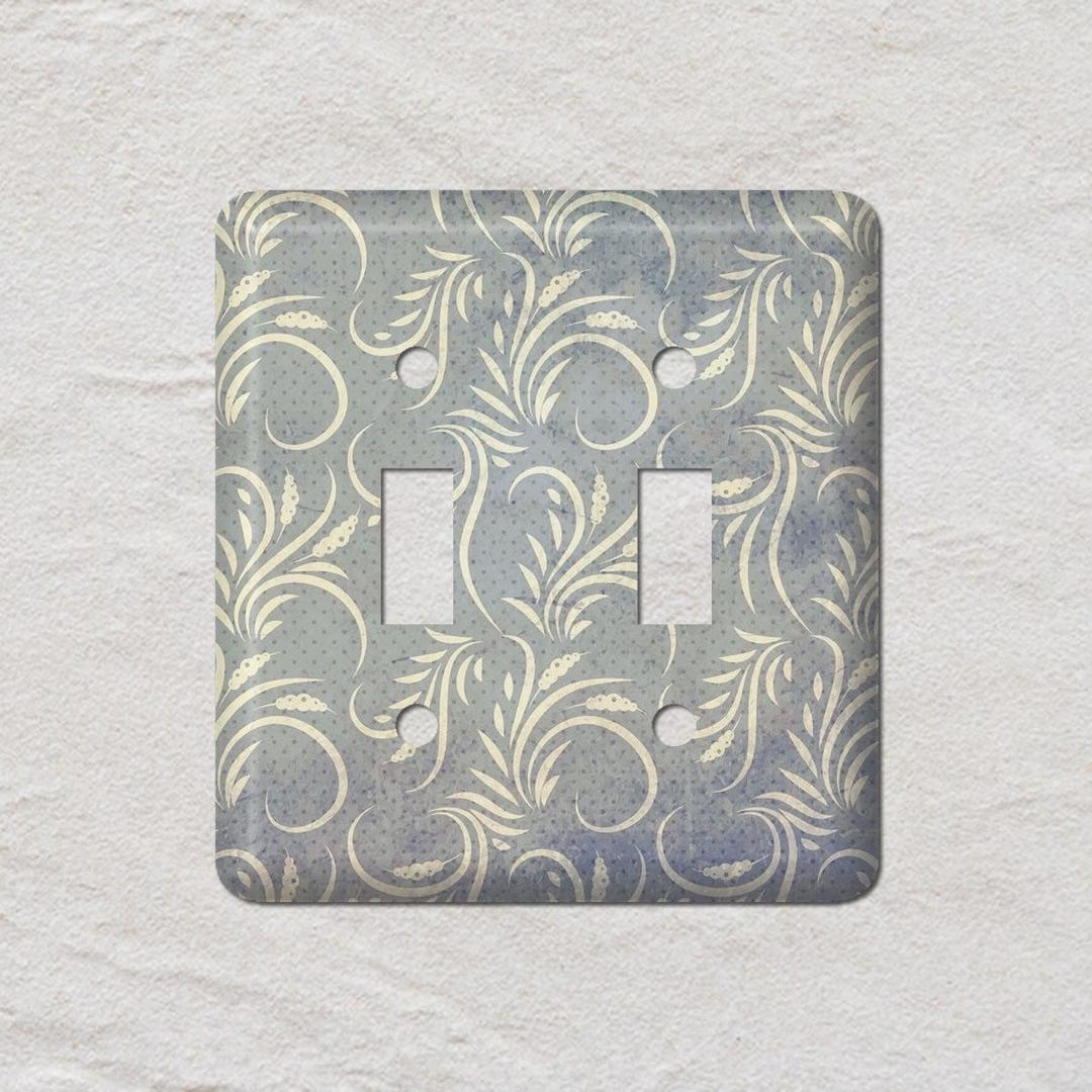 Vintage Victorian Pattern in Gray Grey, Light Switch Cover, Oversized ...