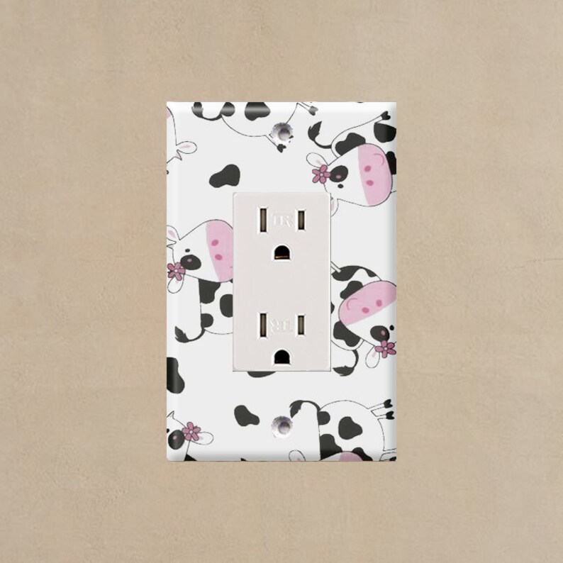 Cute Cows Light Switch Plate Covers Home Decor Outlet - Etsy