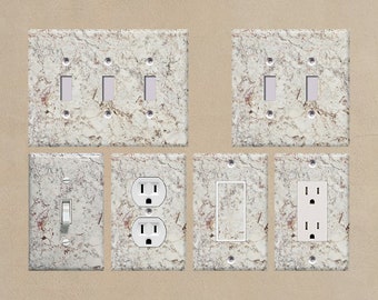 Faux Granite Pattern 5 Light Switch Plate Covers Home Decor | Etsy