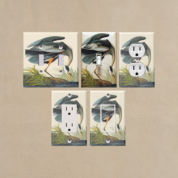 Blue Heron Light Switch - Etsy