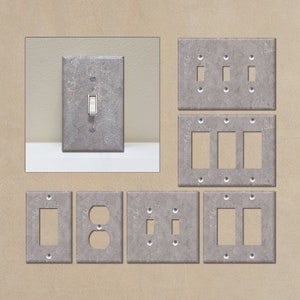 Faux Quartz Pattern 8 Light Switch Covers, Wall Plate Covers, Light ...