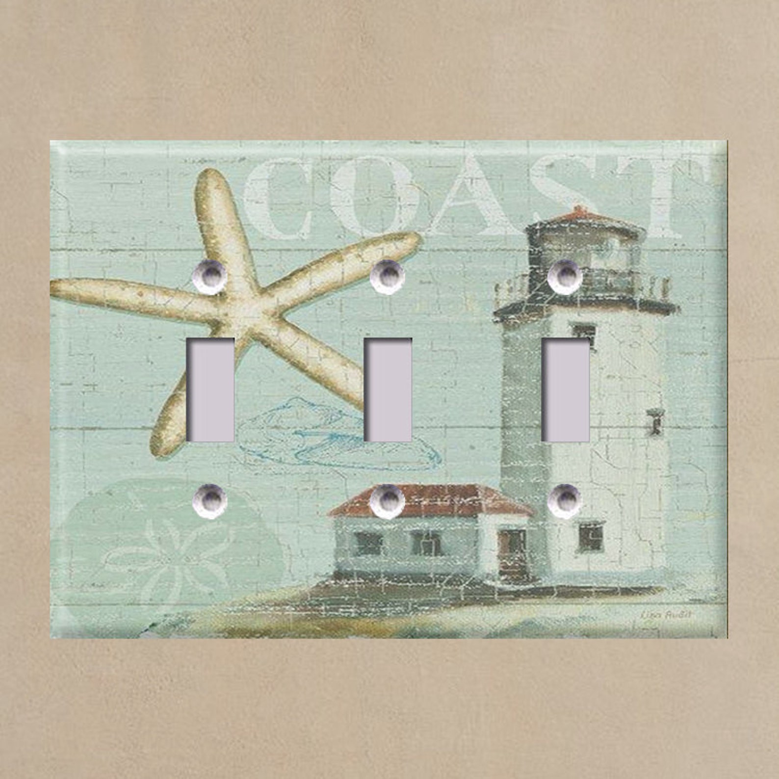 Lighthouse and Starfish Light Switch Plate Covers Home Decor - Etsy