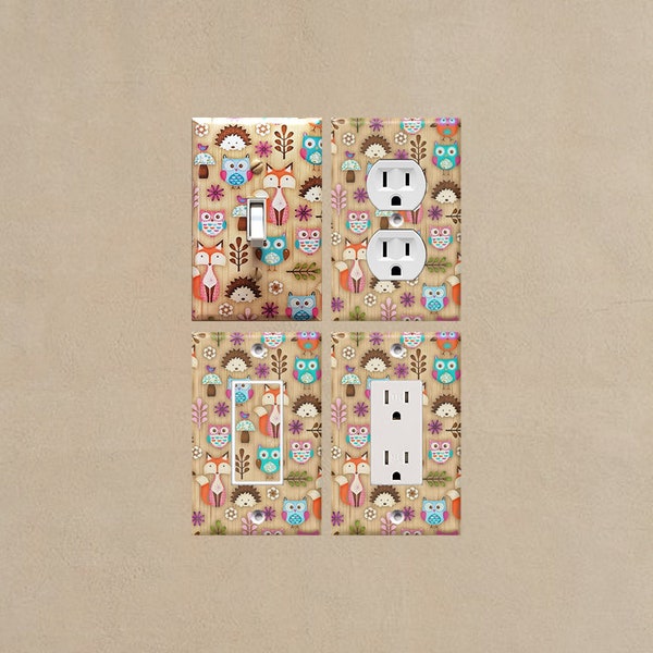 Owl Switch Plate - Etsy