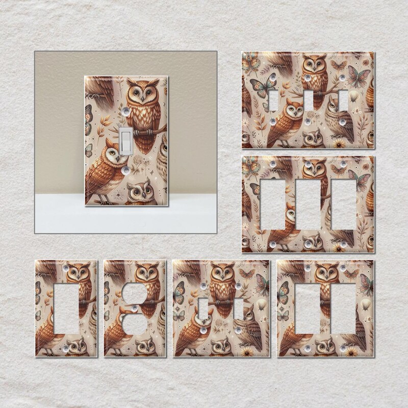Owl Switch Plate - Etsy