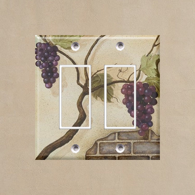 Tuscan Grapes Light Switch Plate Covers Home Decor Outlet | Etsy