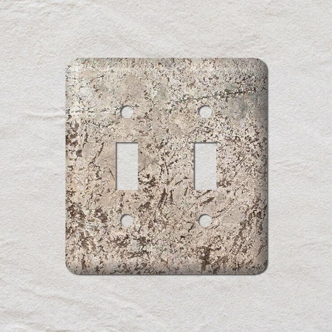 Faux Granite Pattern Light Switch Cover, Oversized Wall Plate, Outlet ...