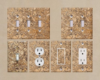 Faux Granite Pattern 5 Light Switch Plate Covers Home Decor | Etsy