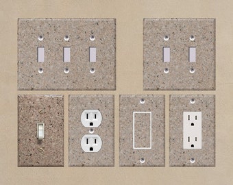 Faux Granite Pattern 5 Light Switch Plate Covers Home Decor | Etsy