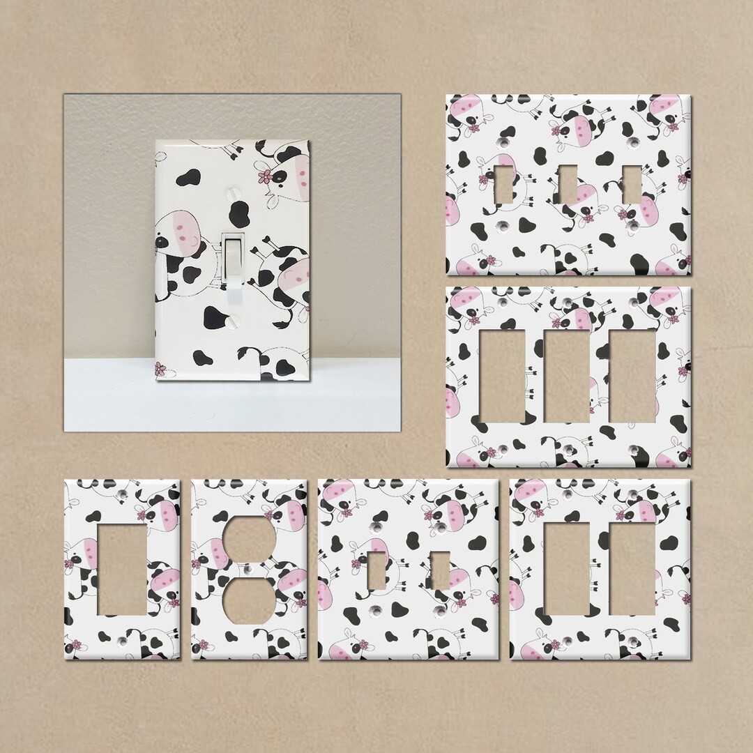 Cute Cows Light Switch Plate Covers Home Decor Outlet - Etsy