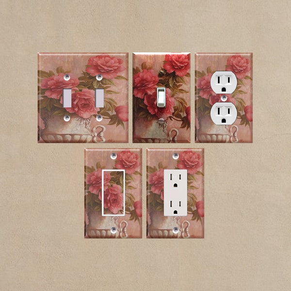 Floral Switch Plate - Etsy