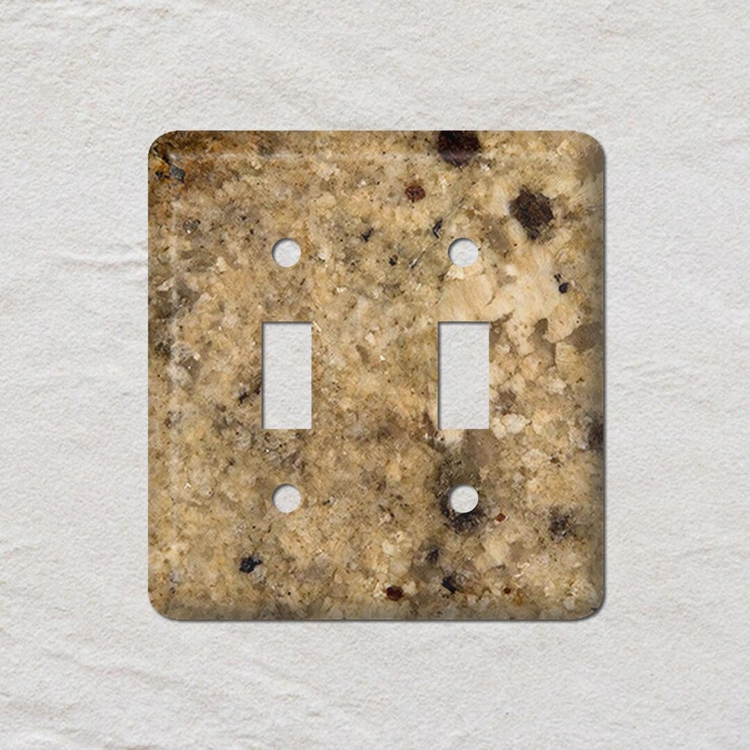Faux Granite Pattern Metal Light Switch Cover, Oversized Wall Plates ...