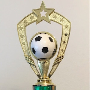 12" Soccer Trophy Personalized Free - Etsy