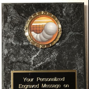 Volleyball Plaque Personalized Free - Etsy