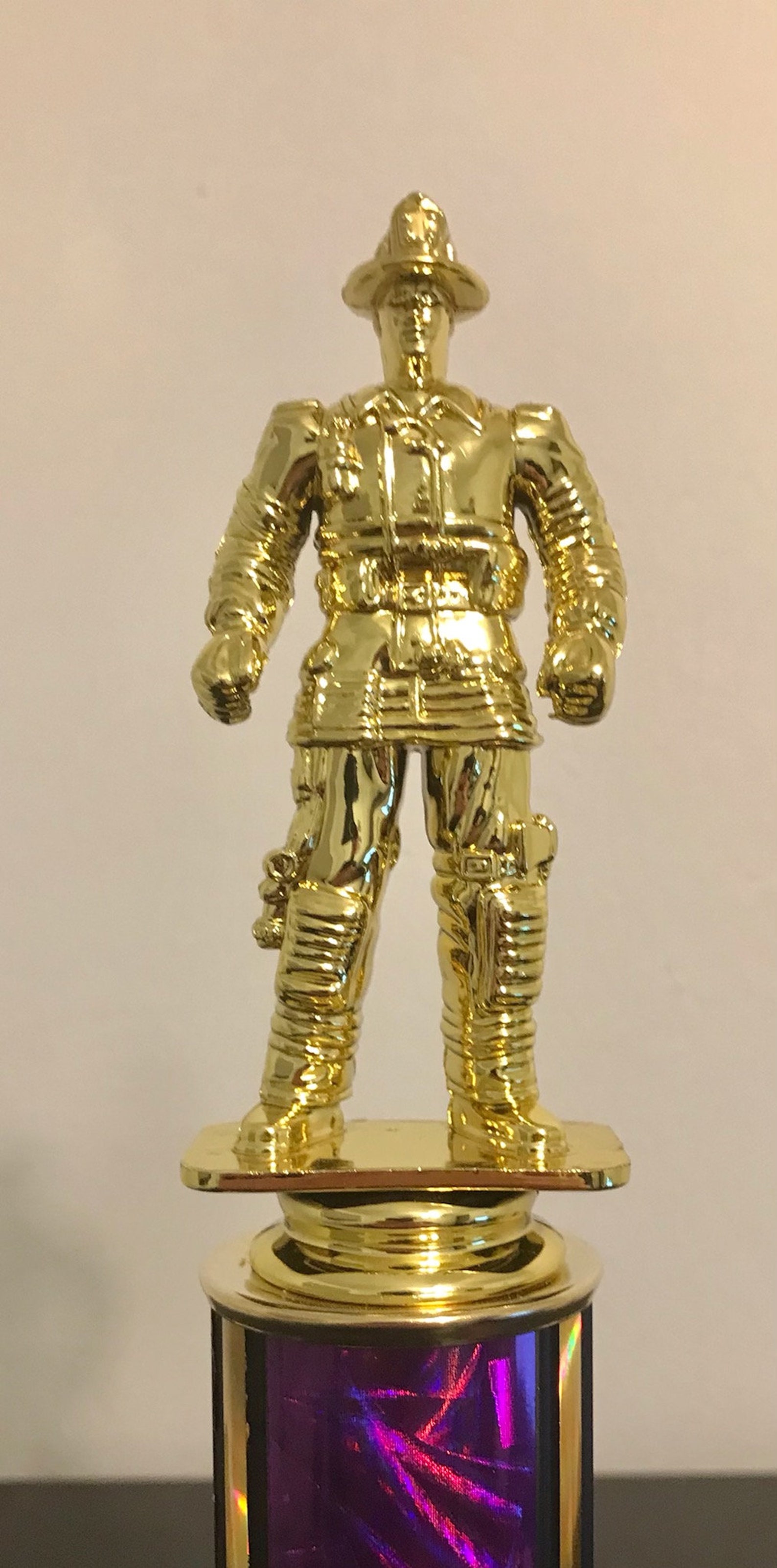 10" Fire Fighter Trophy Personalized Free - Etsy
