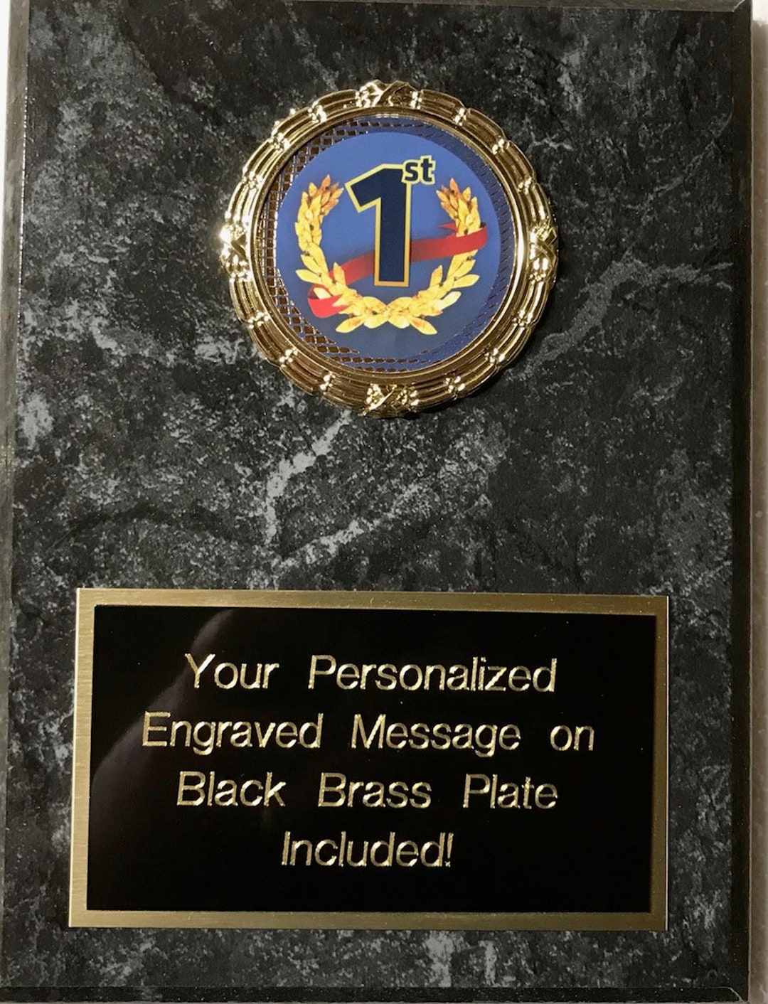 First Place (1st) Plaque Personalized Free - Etsy