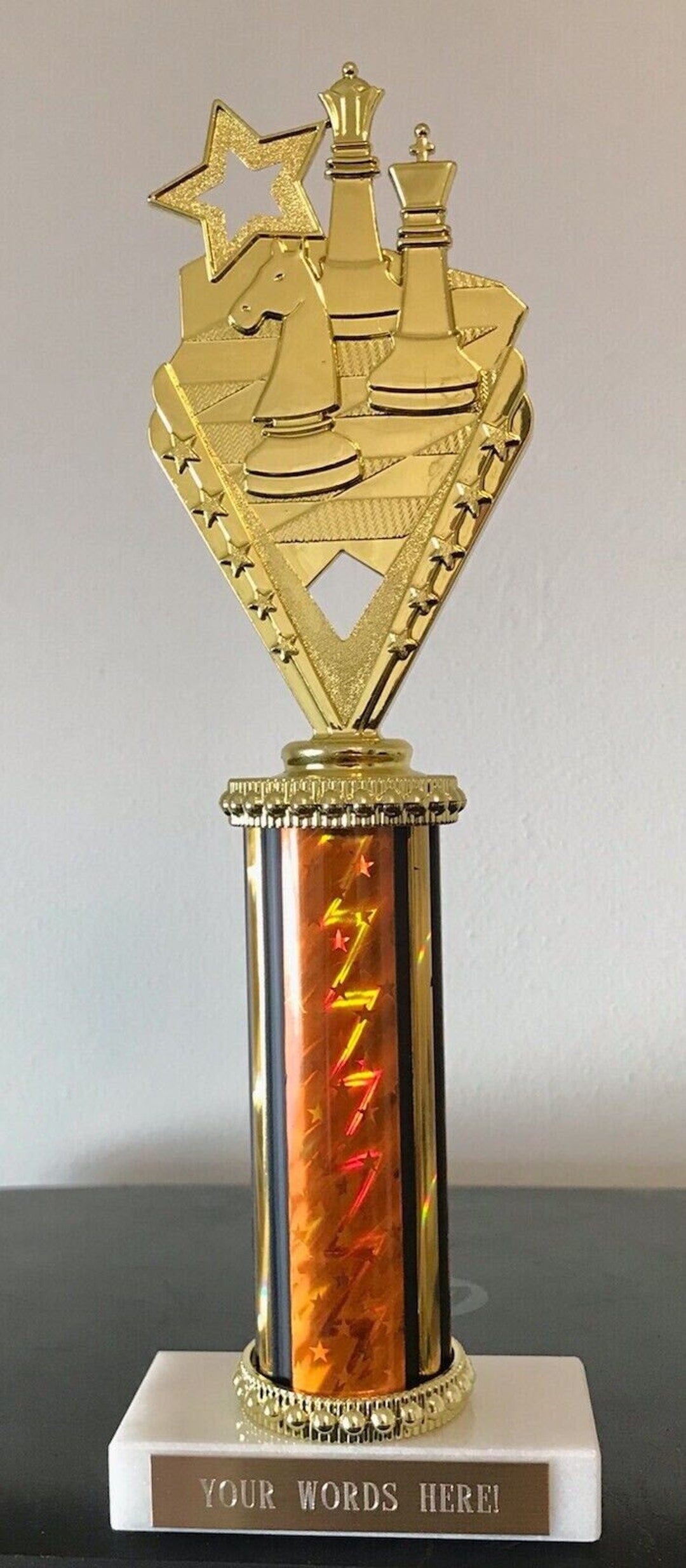 12 Chess Trophy Personalized Free - Etsy