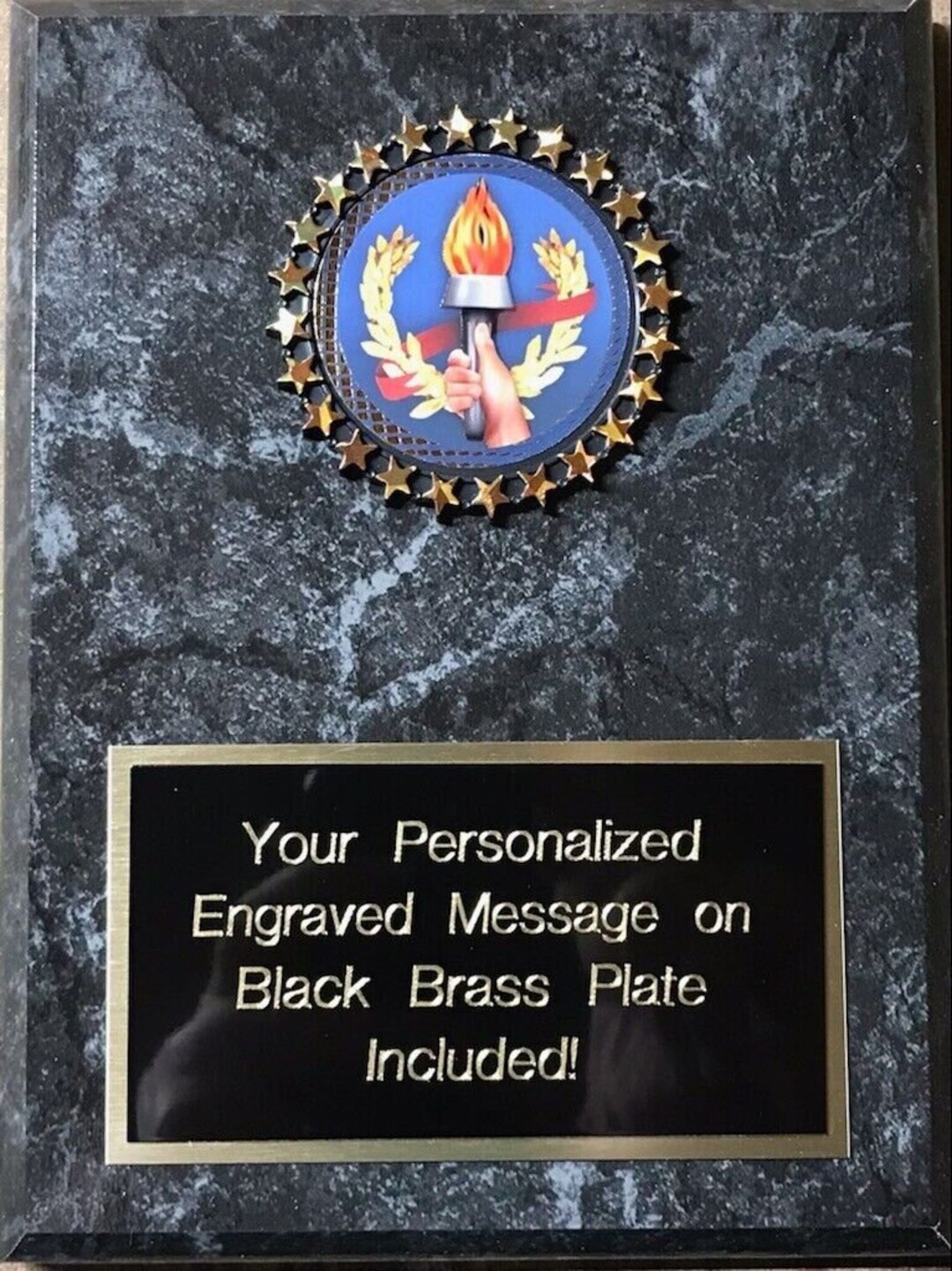 Torch of Victory Plaque Personalized Free - Etsy