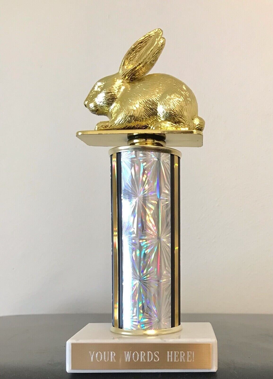 8.25 Rabbit Trophy Personalized Free - Etsy
