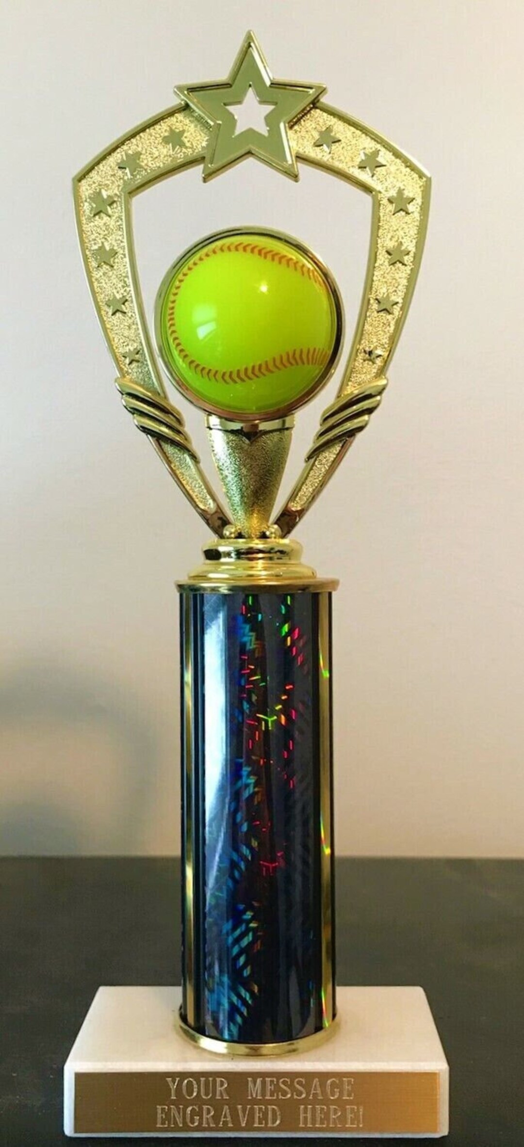 12" Softball Trophy Personalized Free - Etsy