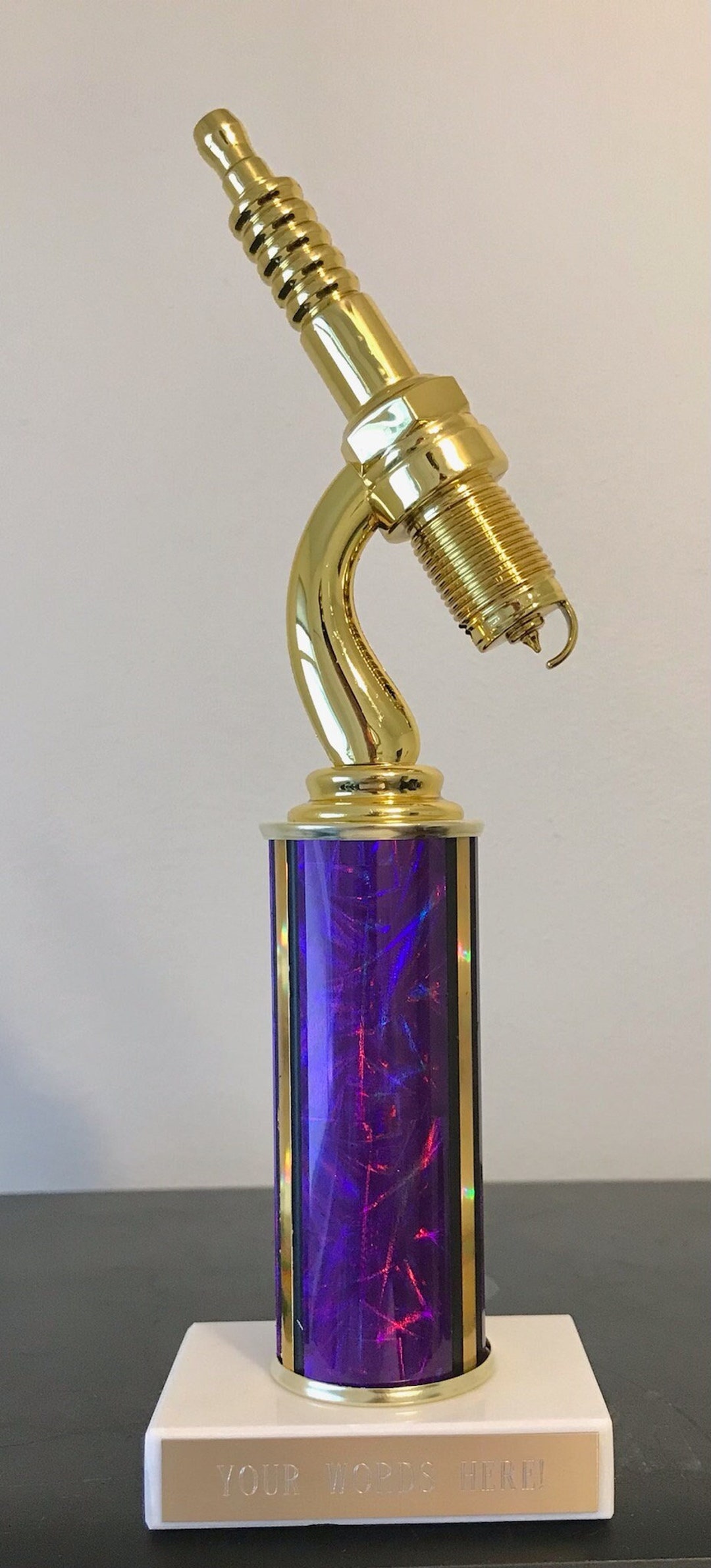 11.25" Spark Plug Trophy Personalized Free - Etsy
